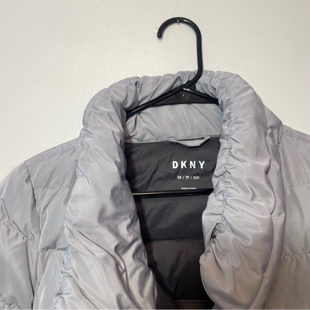 Dkny Gray Puffer Coat - Gem